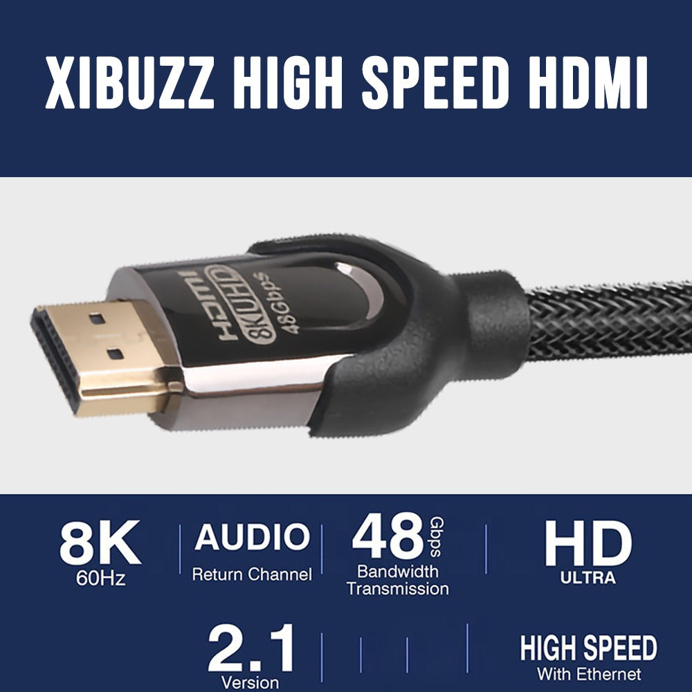 Upgrade Your Viewing Experience with XIBUZZ™ 8K HDMI Cables! | Shop Now