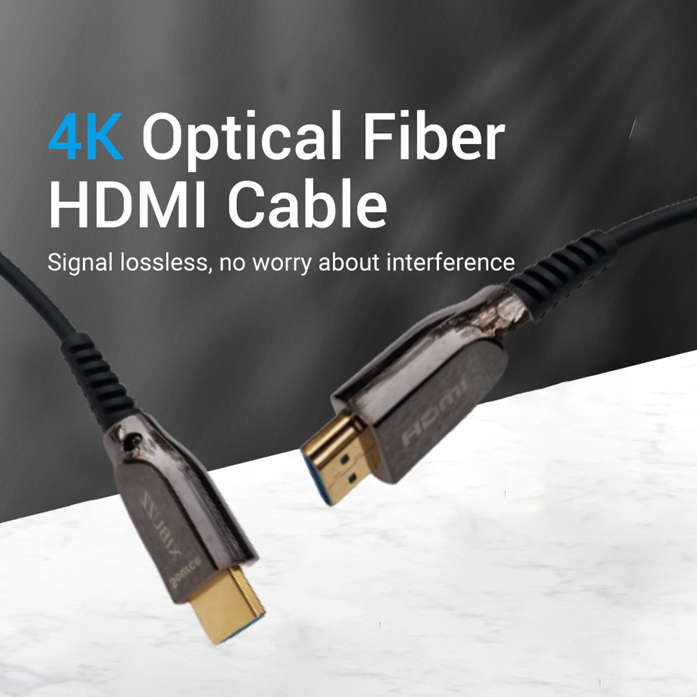 Experience Crystal-Clear Quality with XIBUZZ™ HDMI Fiber Optic Cable!